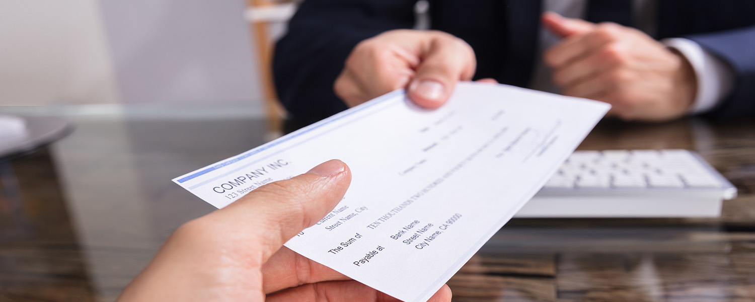 Be Cautious When Accepting Checks - Walz Group